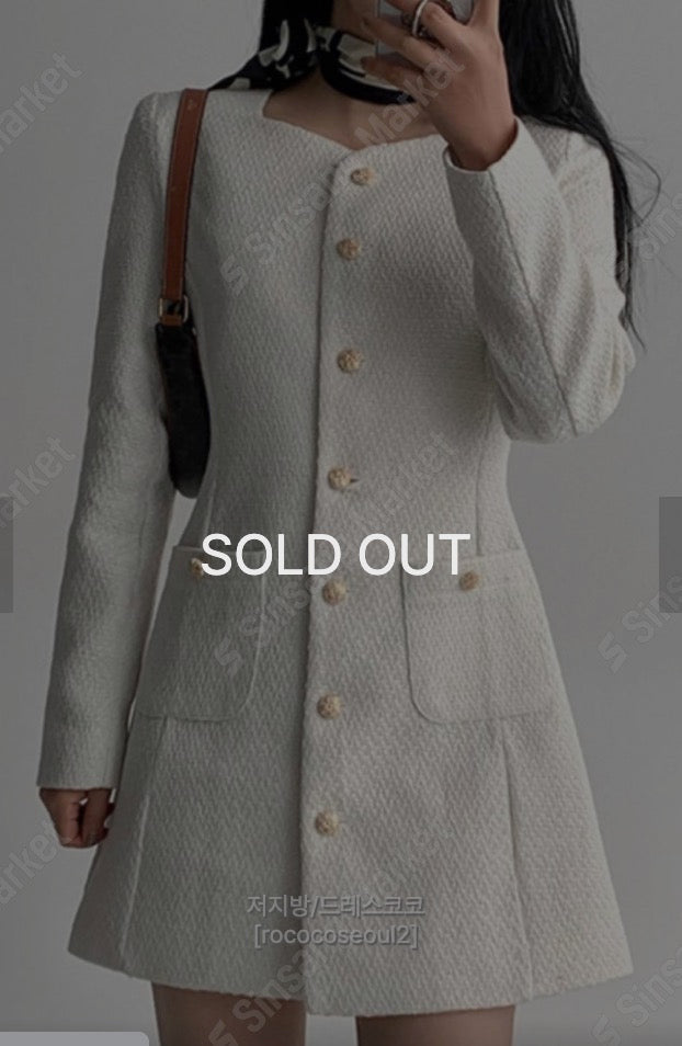 Coco Tweed Dress – Rococo Seoul
