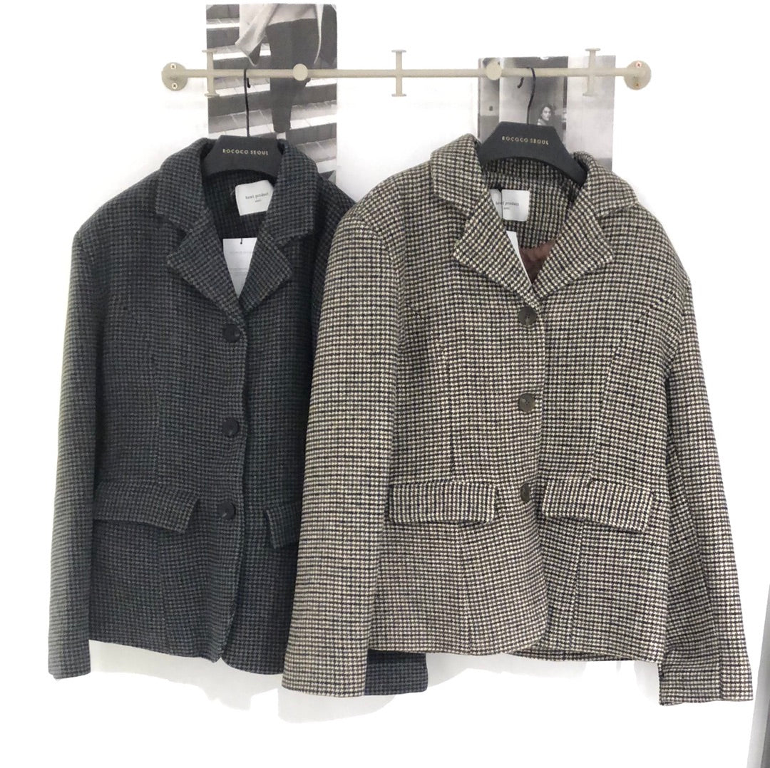 Howl Check Padded Jumper – Rococo Seoul