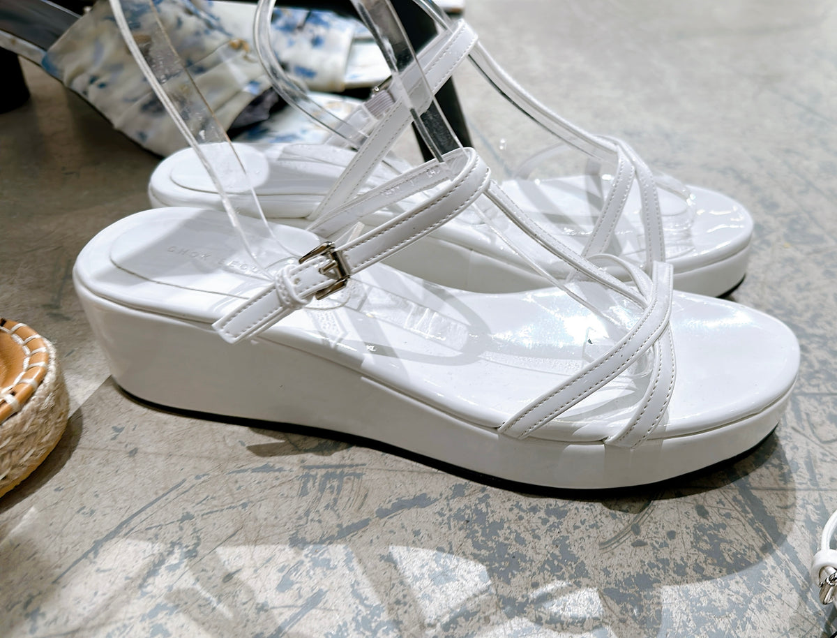 Chock White T Mules – Rococo Seoul