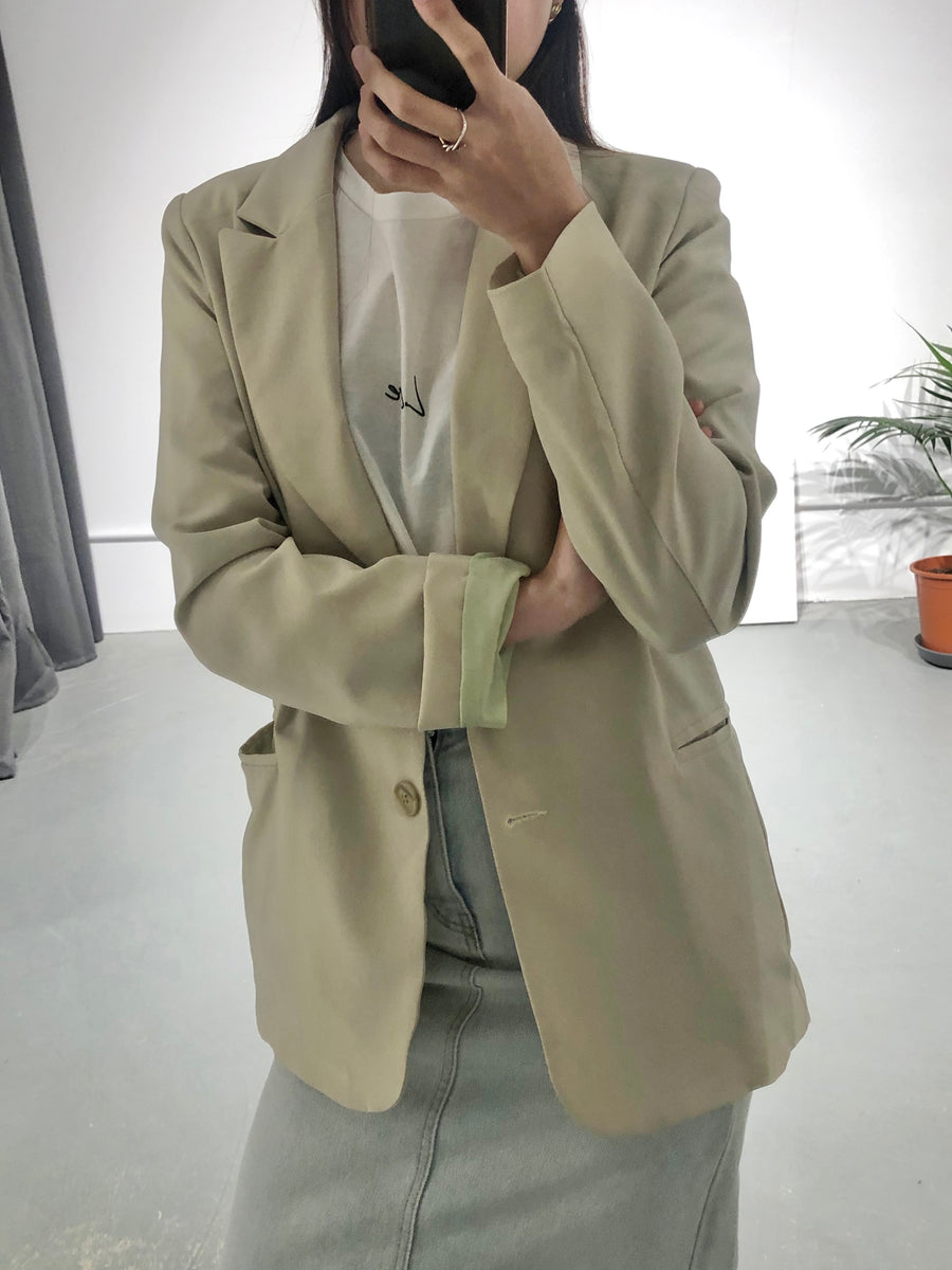 Celebration Mint Spring Blazer – Rococo Seoul