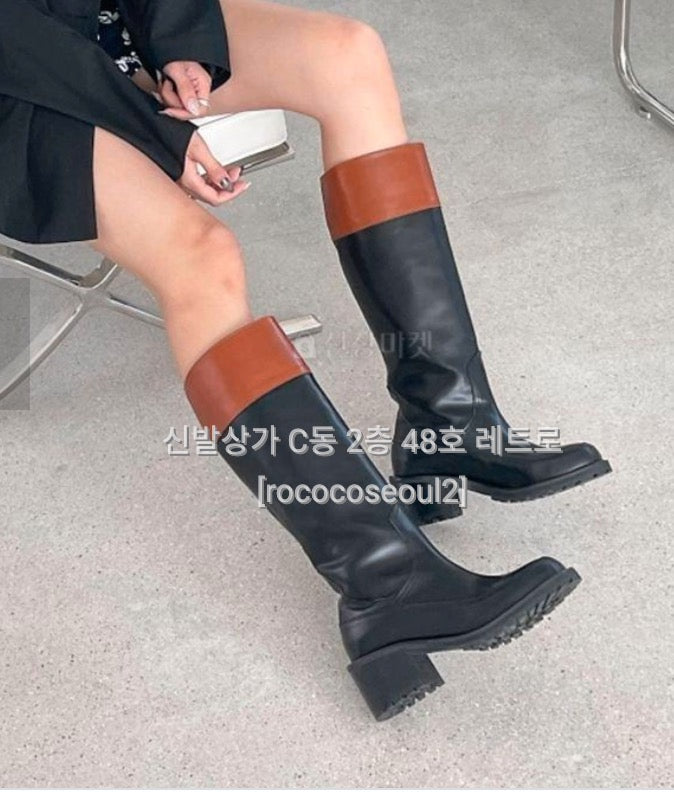 Retro Tone Long Boots – Rococo Seoul